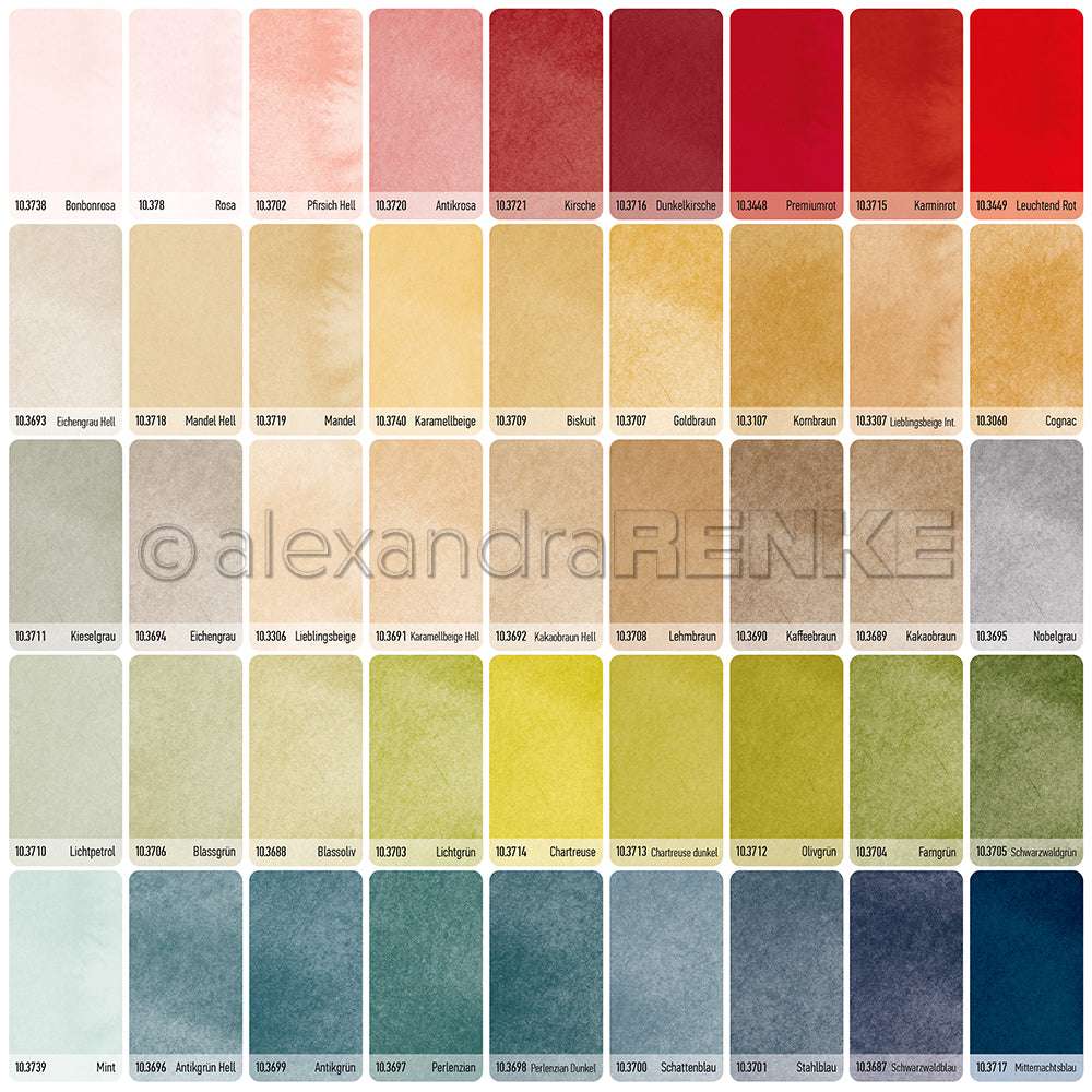 Designpapier Mimi Farbkarte Weihnachten 2024 200g/m² – alexandrarenke