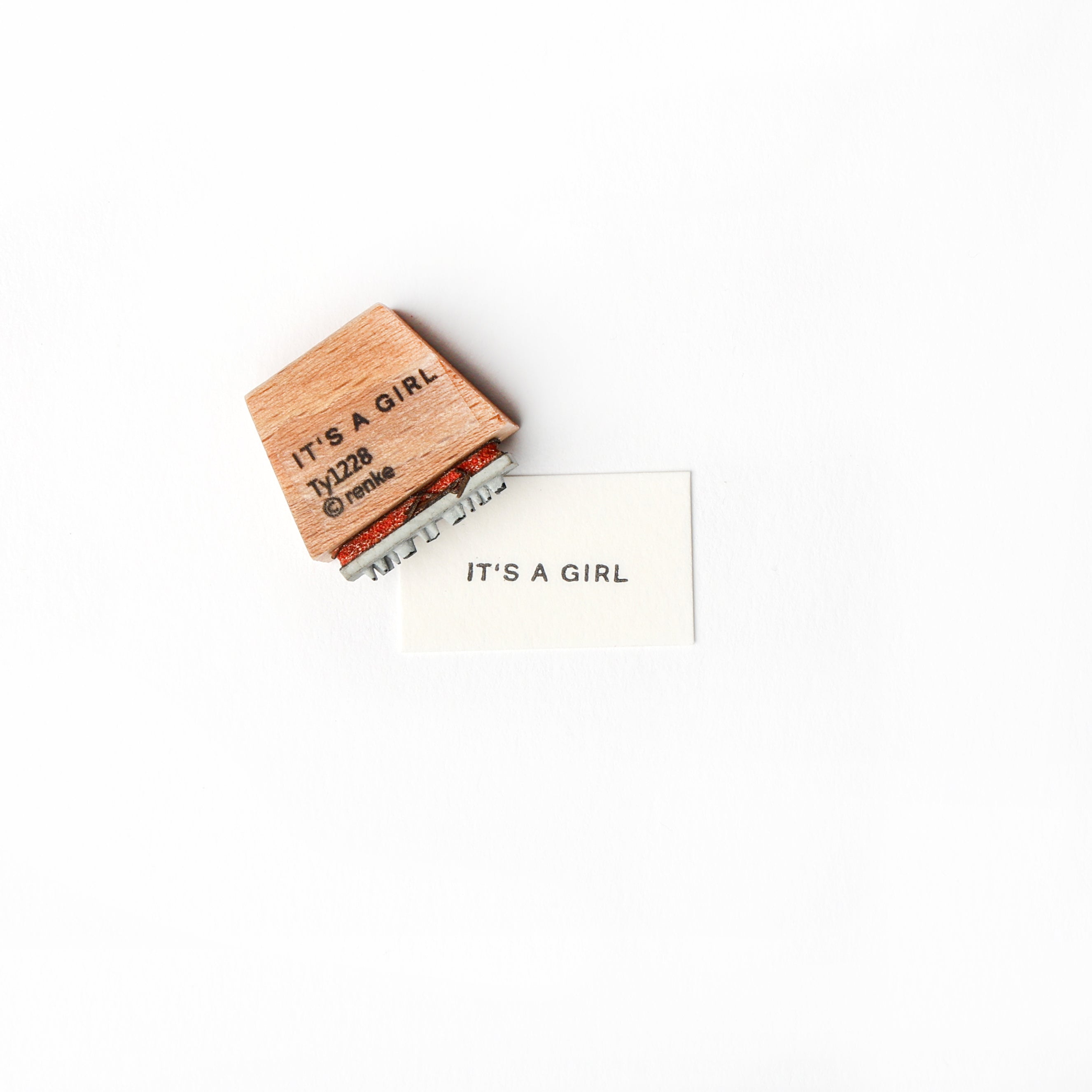 Holzstempel Mini Typo It's a Girl – alexandrarenke