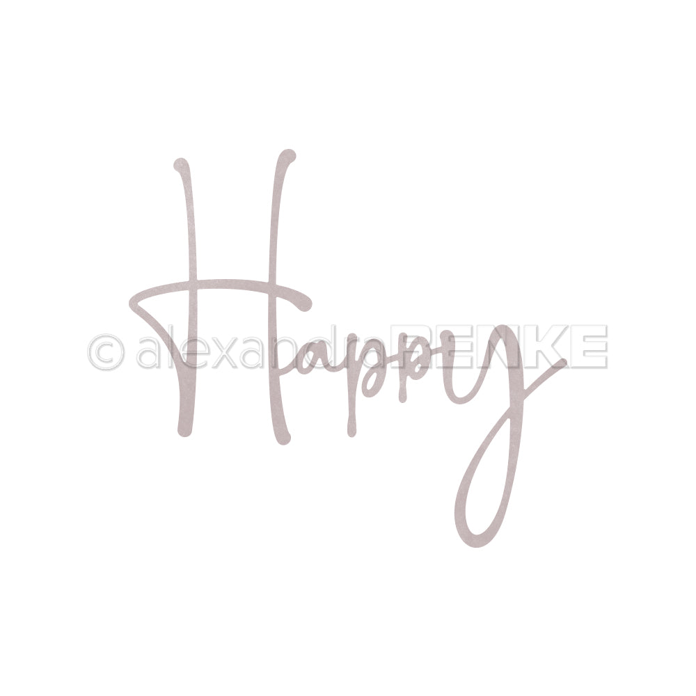 Stanze Lebendige Typo Happy – alexandrarenke