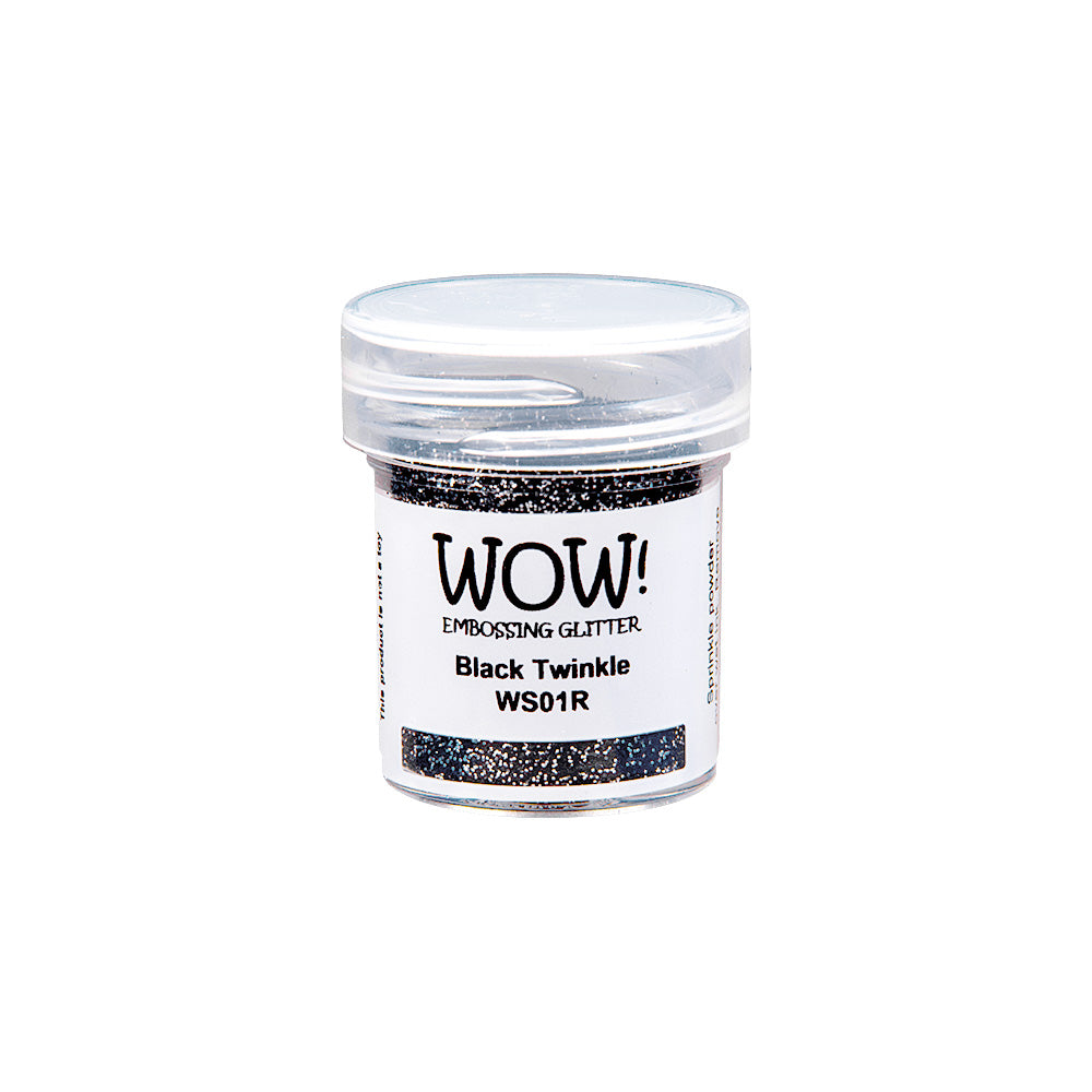 WOW Embossing Powder Glitter Black Twinkle – alexandrarenke